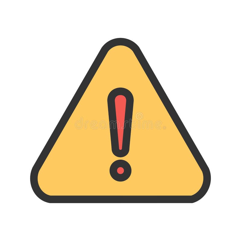 Warning Sign stock vector. Illustration of caution, attention - 83795688