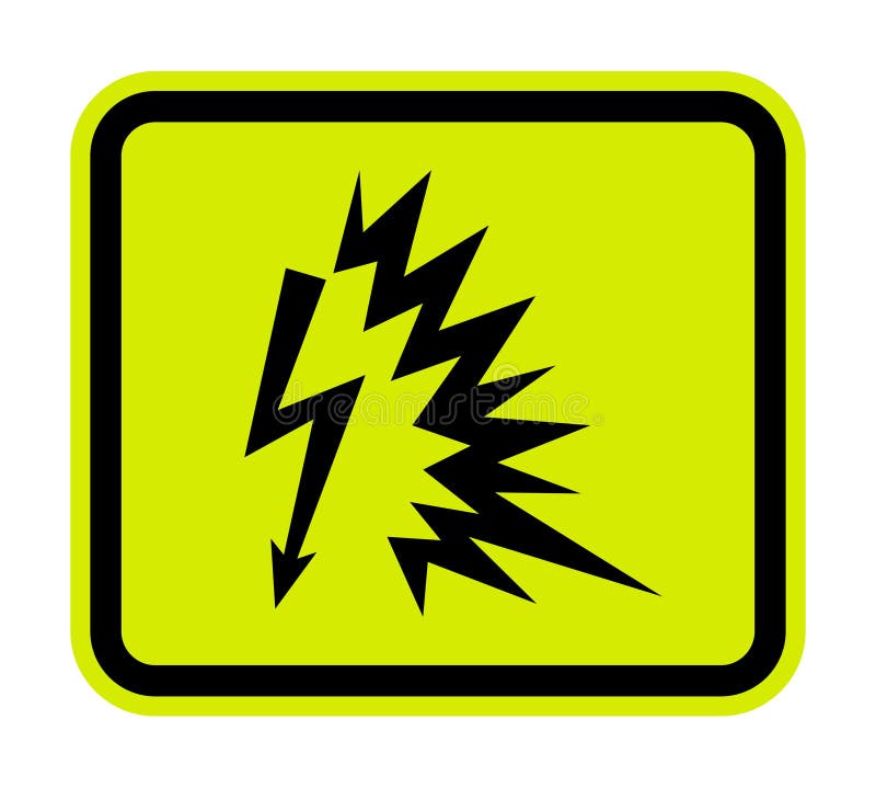 Warning ARC Flash and Shock Hazard Symbol Sign, Vector Illustration ...