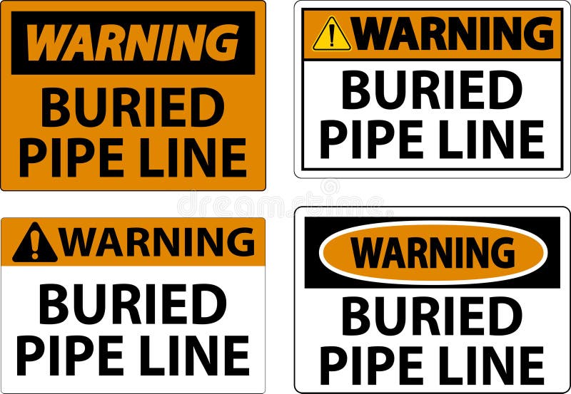 Pipeline Warning Sign Stock Illustrations – 371 Pipeline Warning Sign ...