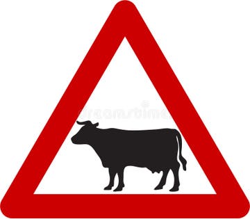 Cow Road Sign Stock Illustrations – 386 Cow Road Sign Stock ...