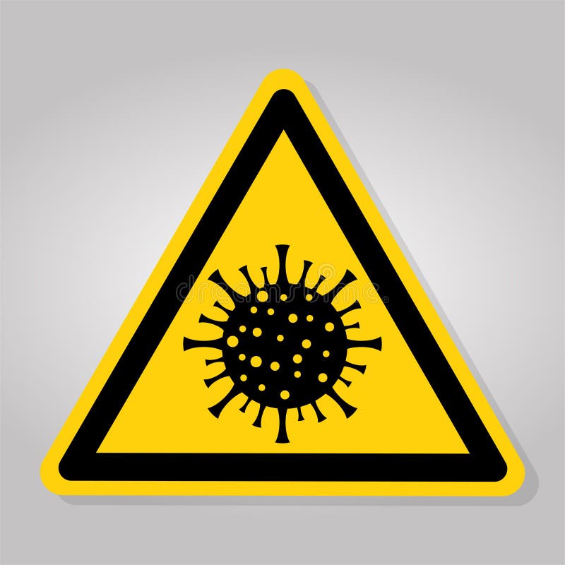 Warning Sign,caution Outbreak Coronavirus Covid 19 Stock Vector ...