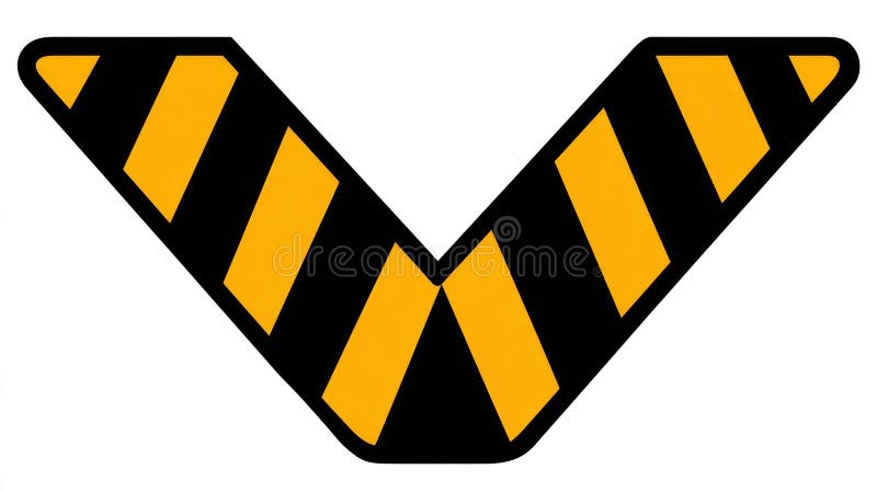 Chevron Hazard Stripes Stock Illustrations – 93 Chevron Hazard Stripes ...