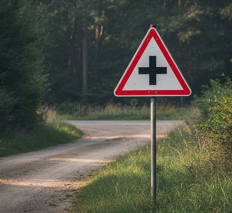 7,492 Warning Road Sign Cross Stock Photos - Free & Royalty-Free Stock ...