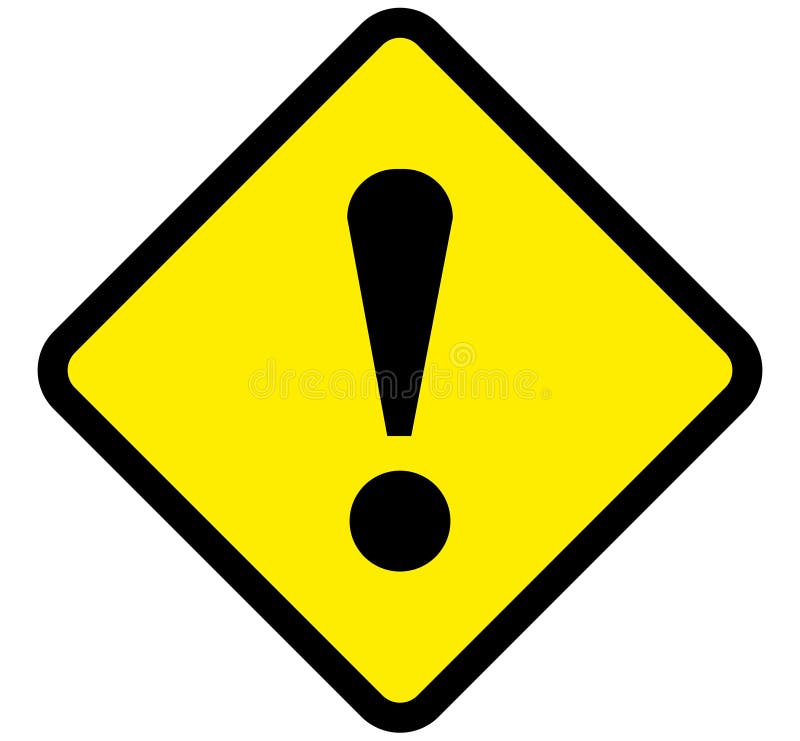 Warning Danger Sign, Rectangle and Triangle Frame Yellow and Black ...