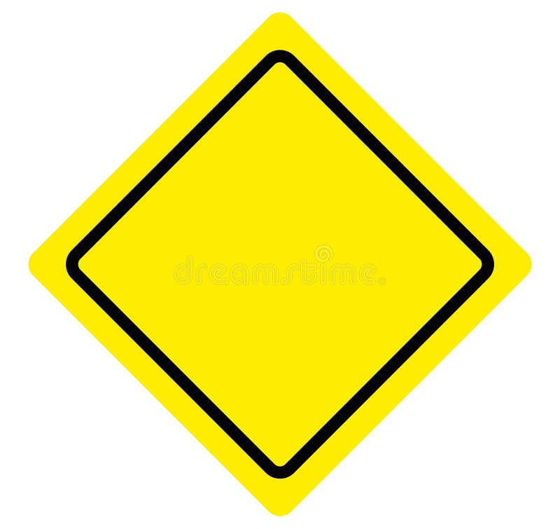 Warning Danger Sign, Rectangle and Triangle Frame Yellow and Black ...