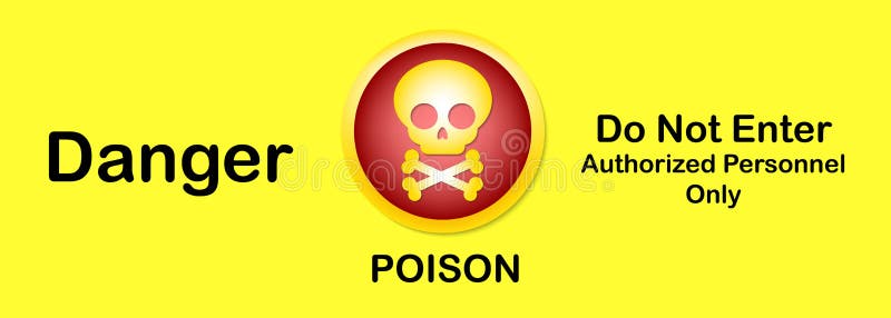 Danger Poison Symbol Sign,Vector Illustration, Isolate on White ... Danger Poison Symbol Sign,Vector Illustration, Isolate on White ...