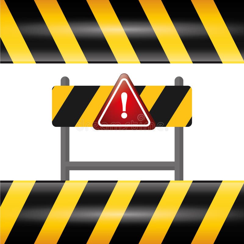 Warning sign design stock vector. Illustration of indication - 58660991