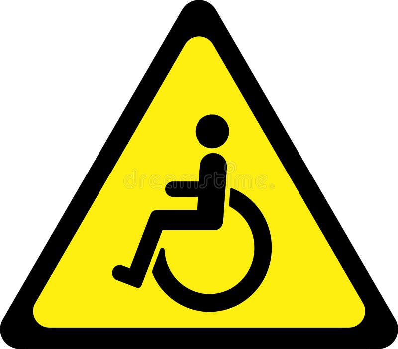 No disabled people sign stock illustration. Illustration of icon ...
