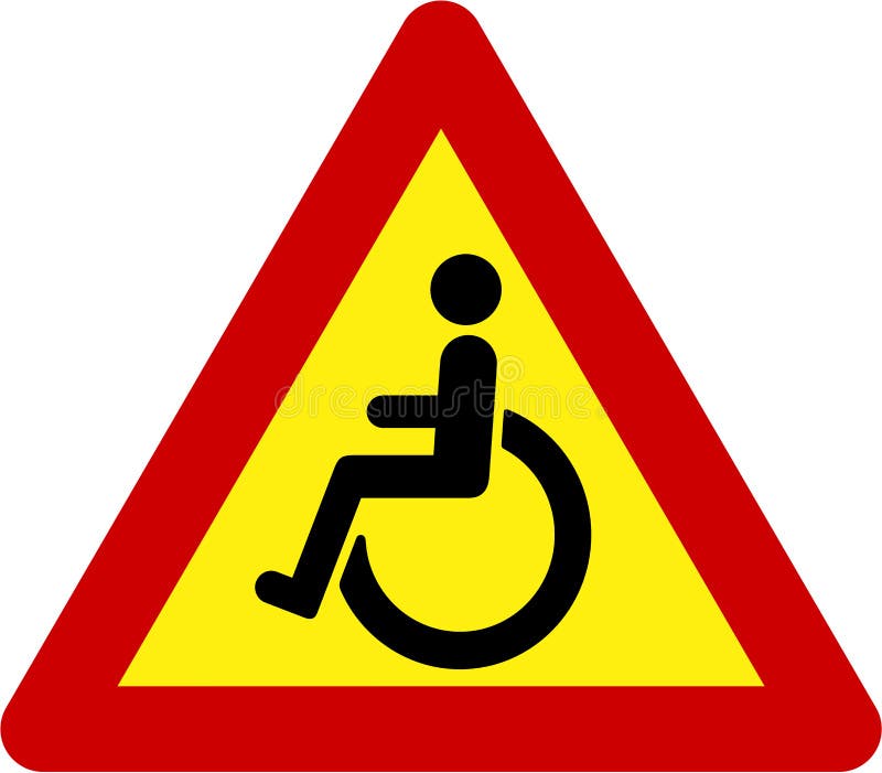 No disabled people sign stock illustration. Illustration of icon ...