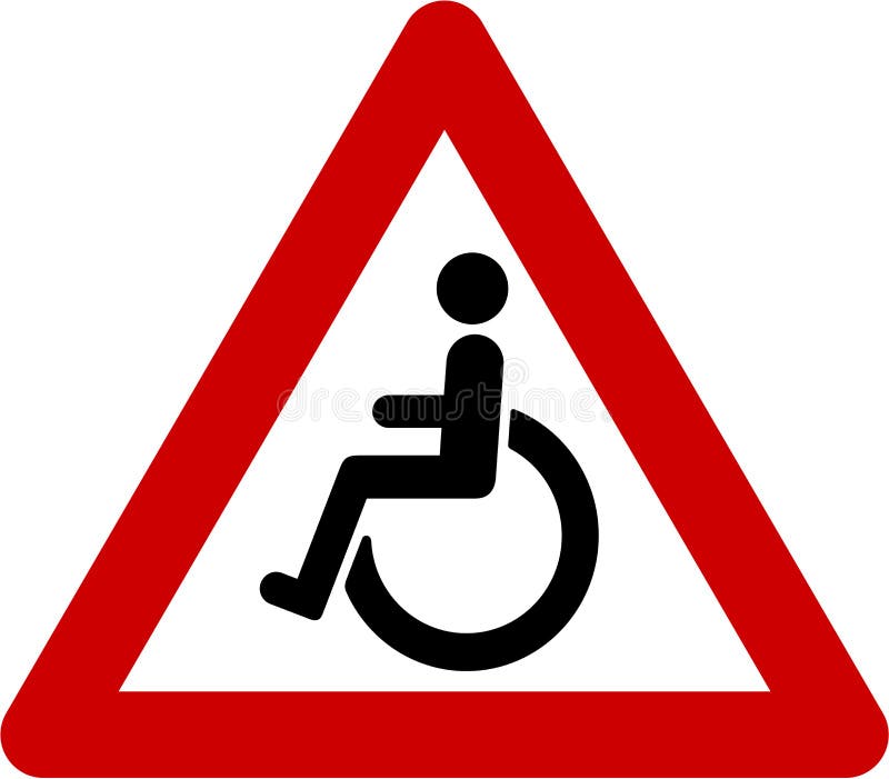 No disabled people sign stock illustration. Illustration of icon ...
