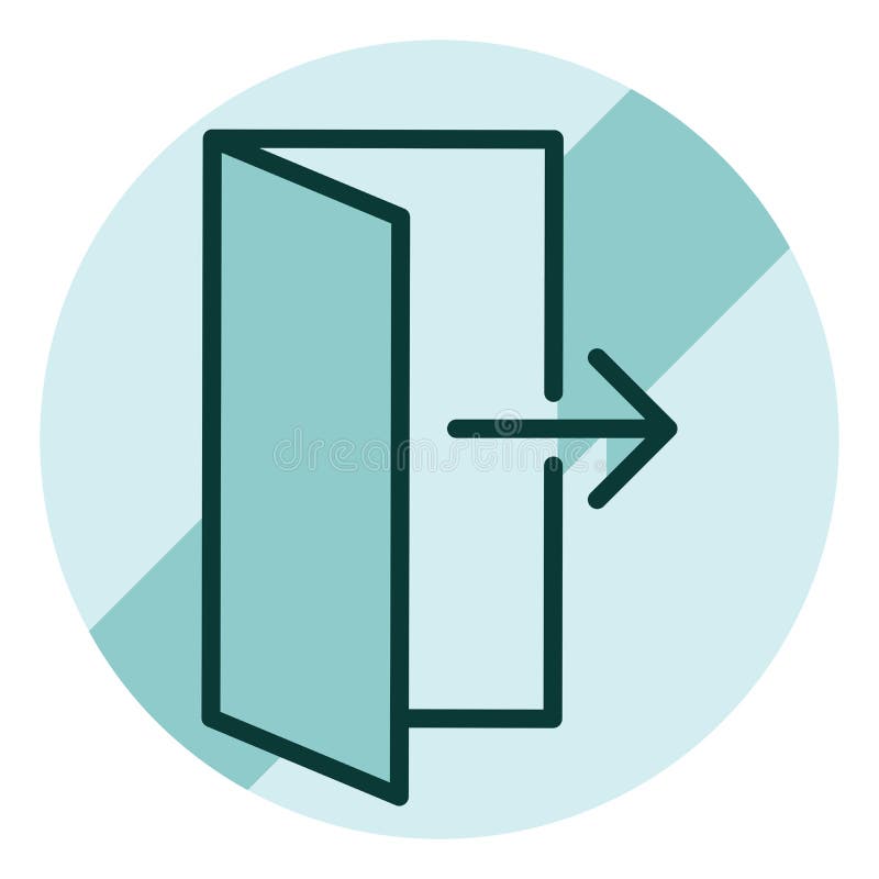 UI Entrance, icon stock vector. Illustration of door - 259783111