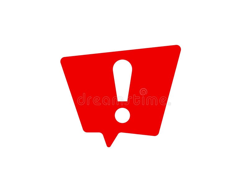 Warning Sign with Exclamation Mark in Red Triangle Stock Vector ...