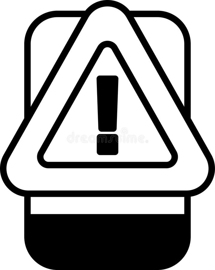 A Warning Sign with an Exclamation Point on it Stock Vector ...