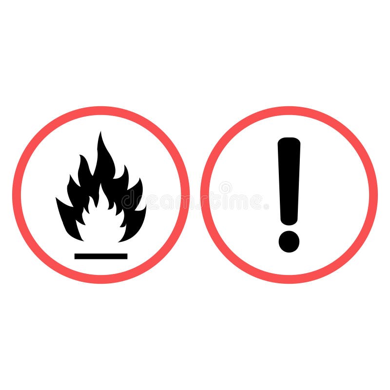 Danger, Warning, Attention Clp Icon Stock Illustration - Illustration ...