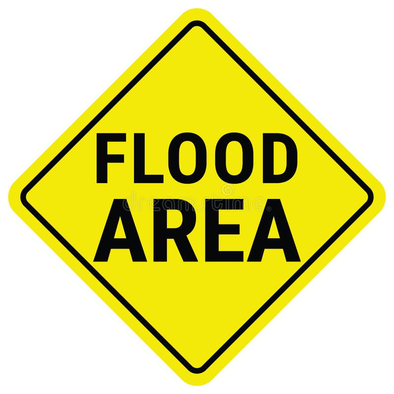 Warning Sign Flood Warning. Flash Flood Watch Stock Vector ...