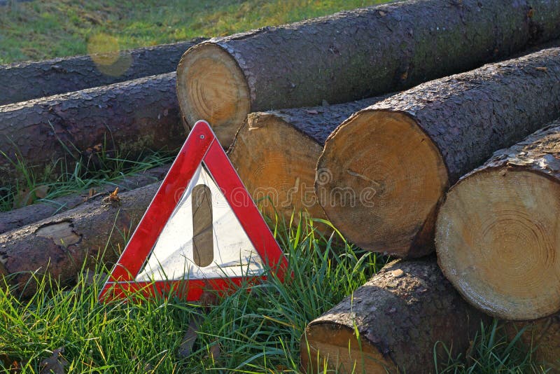 Wood work warning sign stock image. Image of lumbering - 108055311