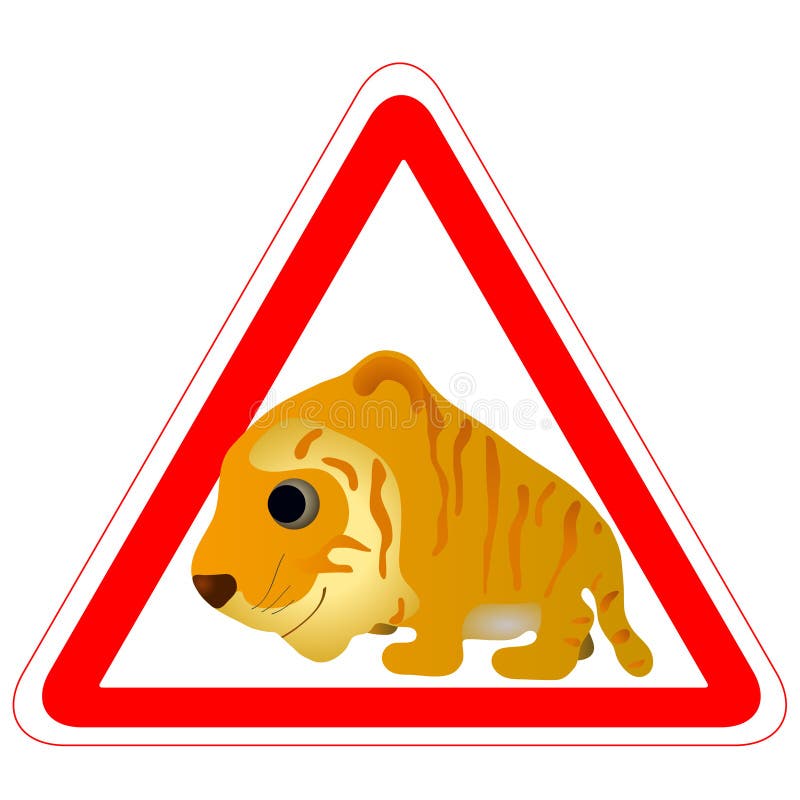 Tiger Warning Sign Stock Illustrations – 160 Tiger Warning Sign Stock ...