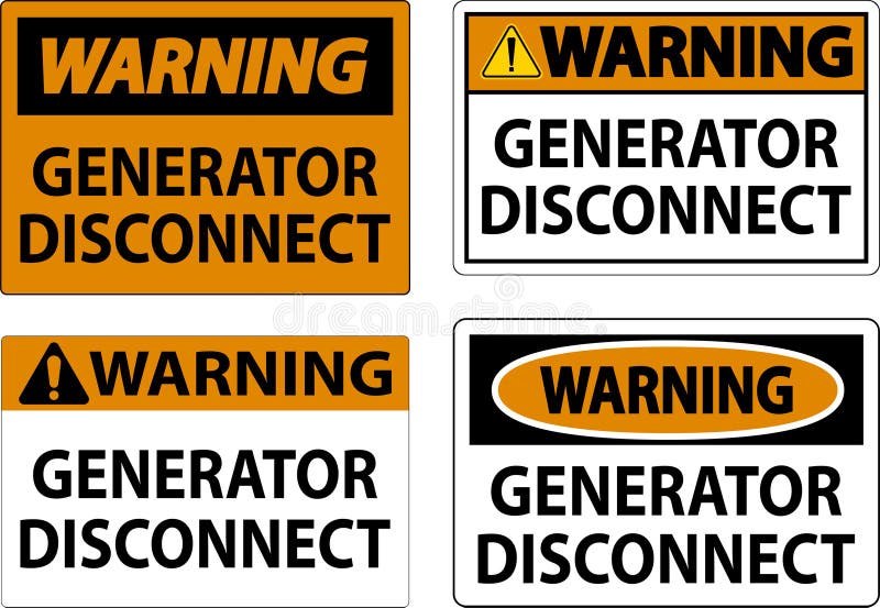 Generator Disconnect Stock Illustrations – 246 Generator Disconnect ...