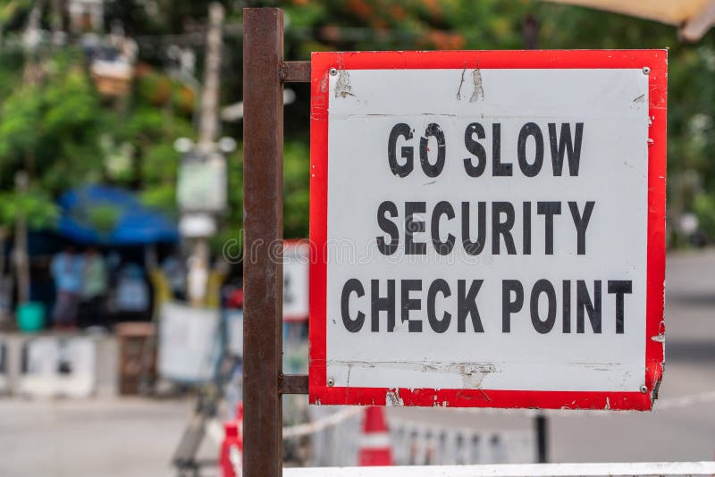 Stop Security Check Point Sign Stock Photos - Free & Royalty-Free Stock ...