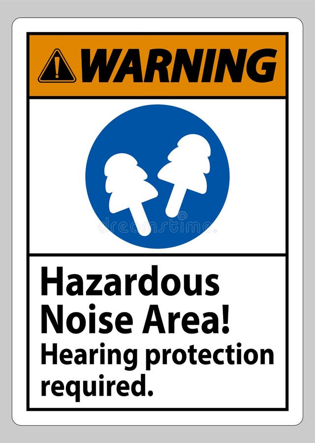 Warning Noise Hazard Symbol Sign, Vector Illustration, Isolate on White ...