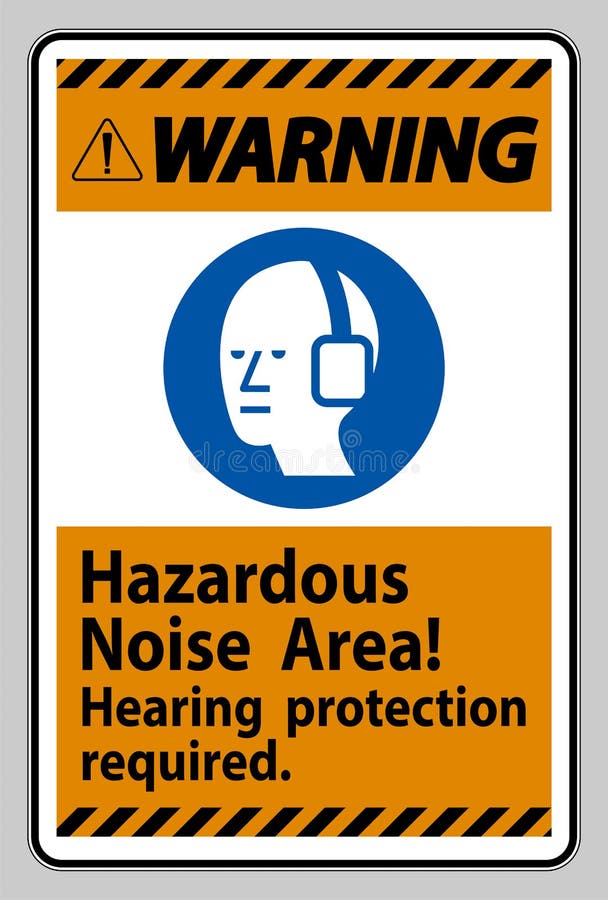 Warning Noise Hazard Symbol Sign, Vector Illustration, Isolate on White ...