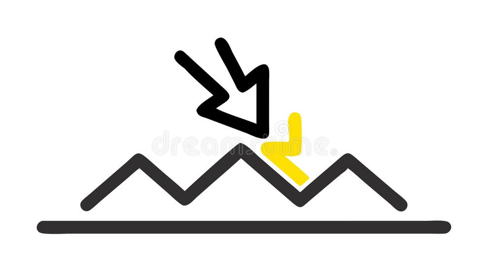 Warning Sign Icon Falling Object Impact, Vector Design Generative AI ...
