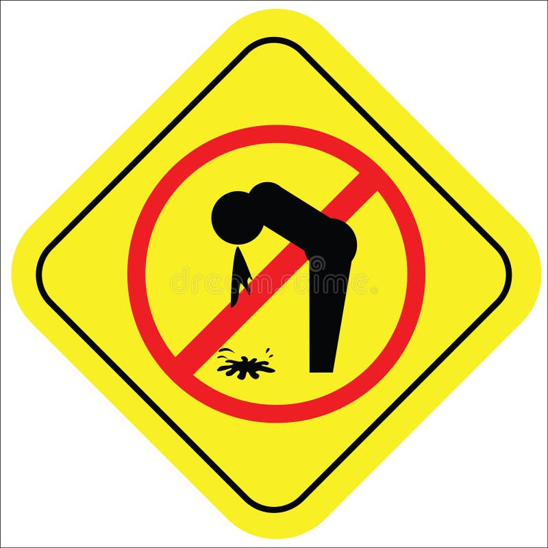 Warning, hangover sign. stock vector. Illustration of warning - 17591337