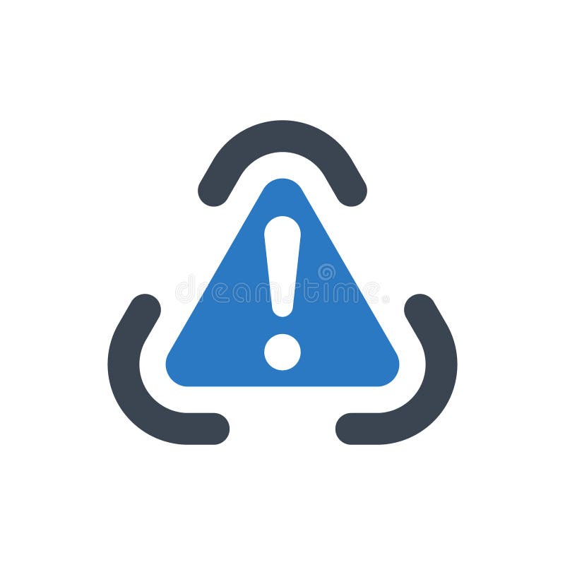 Warning sign icon stock vector. Illustration of notice - 262613027