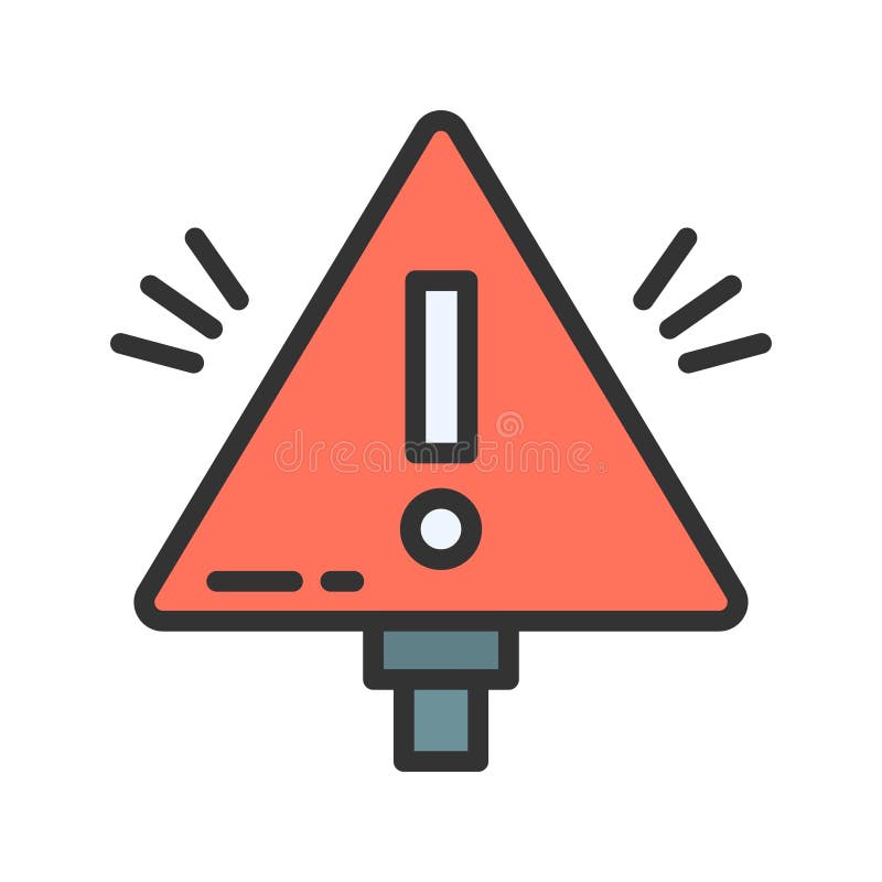Warning Sign Icon Vector Image. Stock Vector - Illustration of alert ...