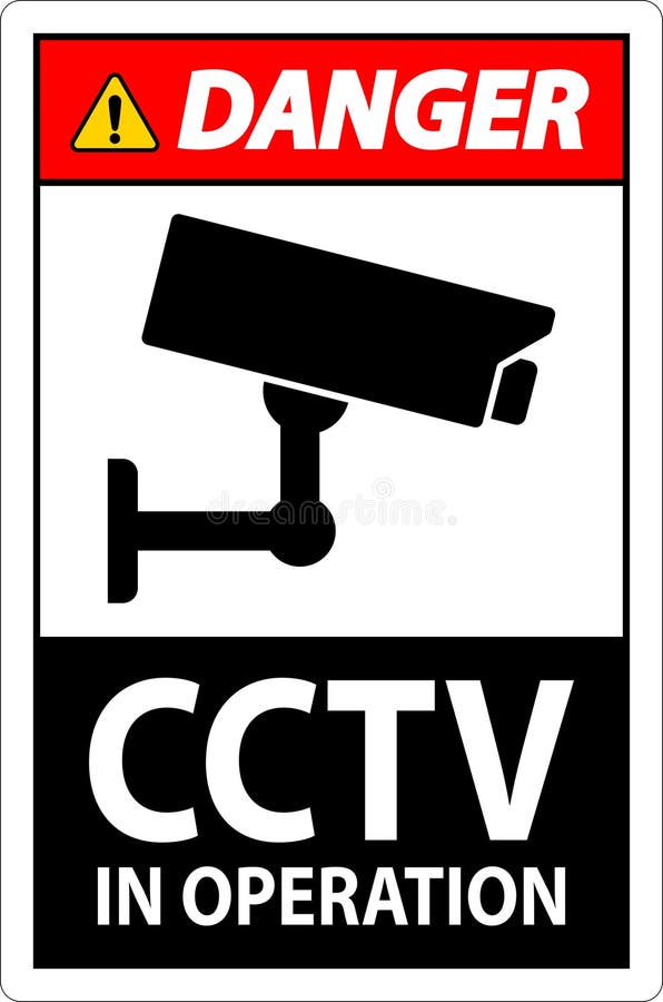 Warning Sign Indicating CCTV Surveillance in Operation for Security ...