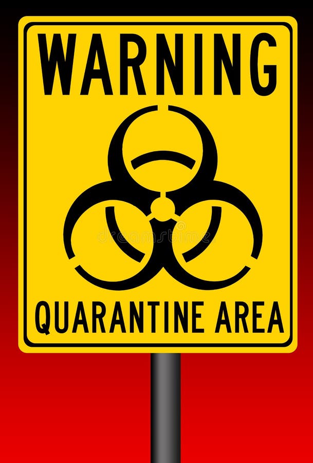 Quarantine area stock illustration. Illustration of effect - 181173899