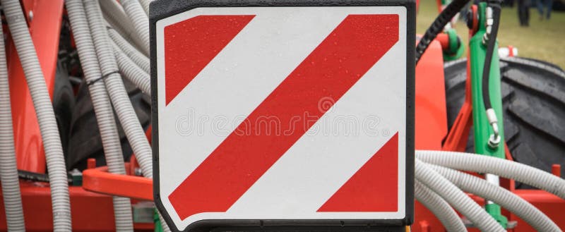 Warning Sign in Industrial Machine Informing about Danger Stock Photo ...