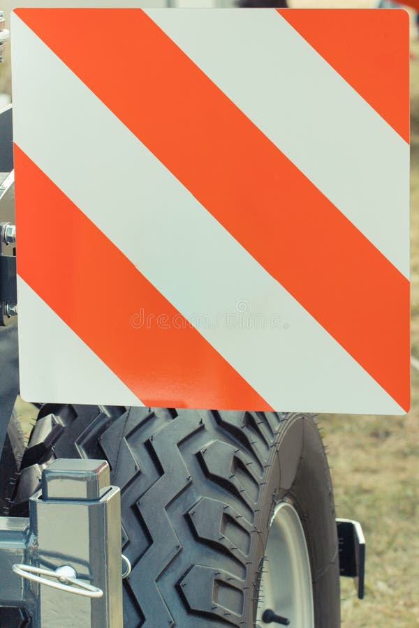 Warning Sign Informing about Danger during Transport Stock Photo ...