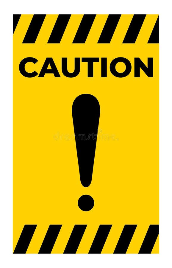 Warning Sign Sign Isolate on White Background Stock Vector ...