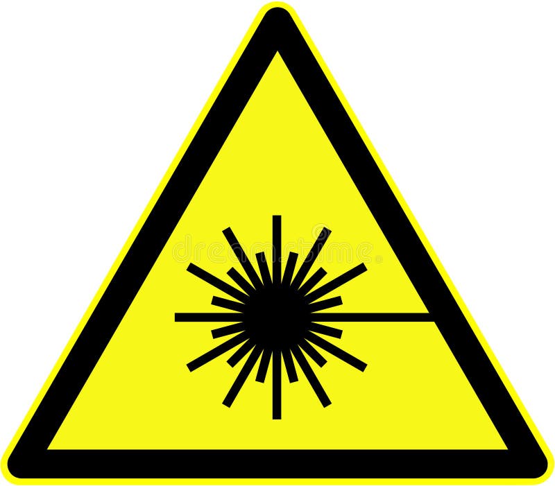 Warning Laser Radiation Do Not Stare Into Beam Symbol, Vector ...