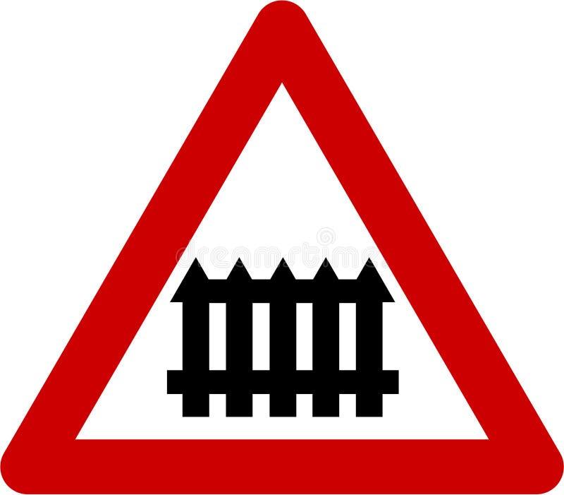 Level Crossing Sign Stock Illustrations – 534 Level Crossing Sign Stock ...