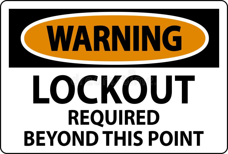 Lockout Station Sign, Lockout Station Stock Vector - Illustration of ...
