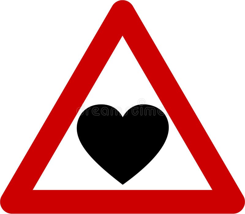 Love warning stock illustration. Illustration of illustration - 248980