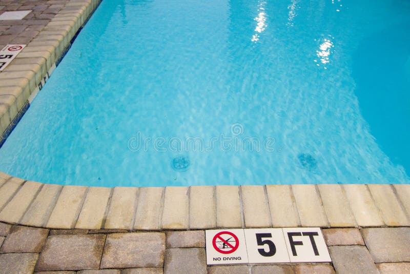 Shallow End of the Swimming Pool Stock Photo - Image of close, shallow ...
