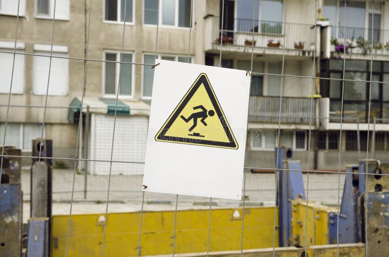 Risk Falling Objects Warning Sign Stock Photos - Free & Royalty-Free ...