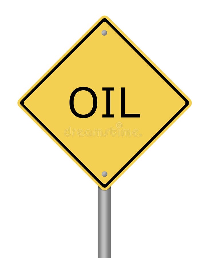 Warning Sign Oil stock illustration. Illustration of environment - 15065567