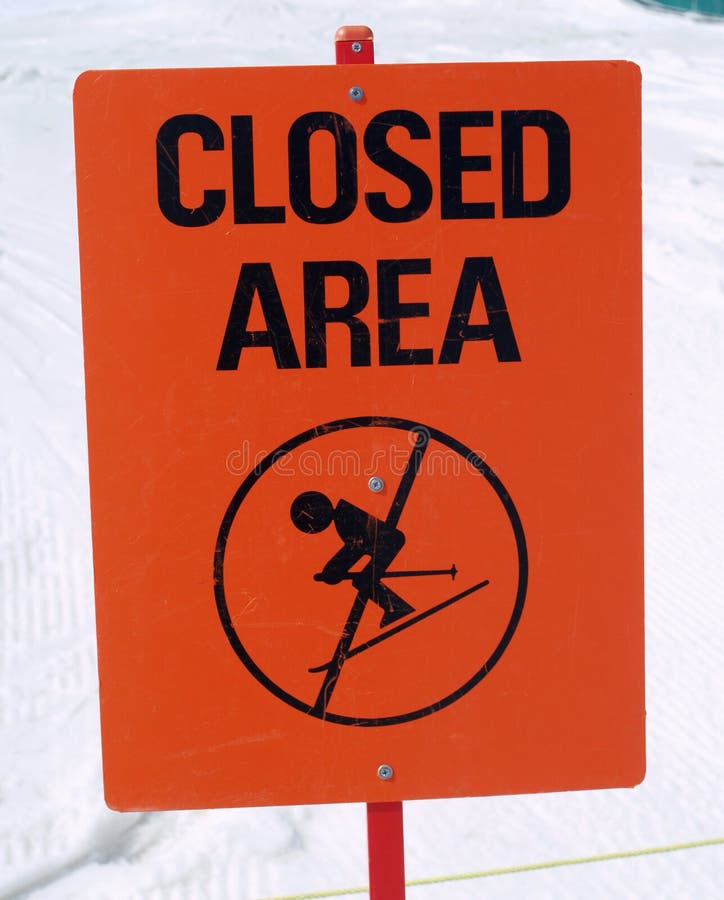 Warning sign stock image. Image of attention, snow, rectangle - 35682729