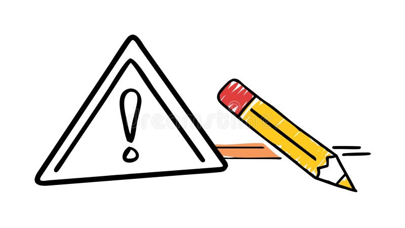 Warning Sign and Pencil. Safety Instructions & Design Guidelines ...