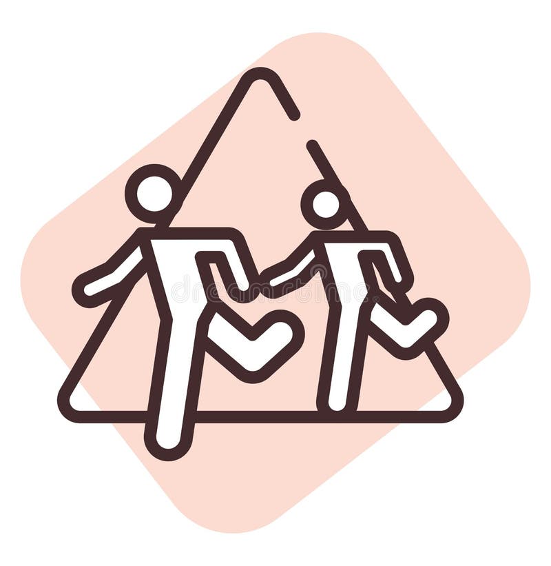 Warning sign people, icon stock vector. Illustration of forbidden ...