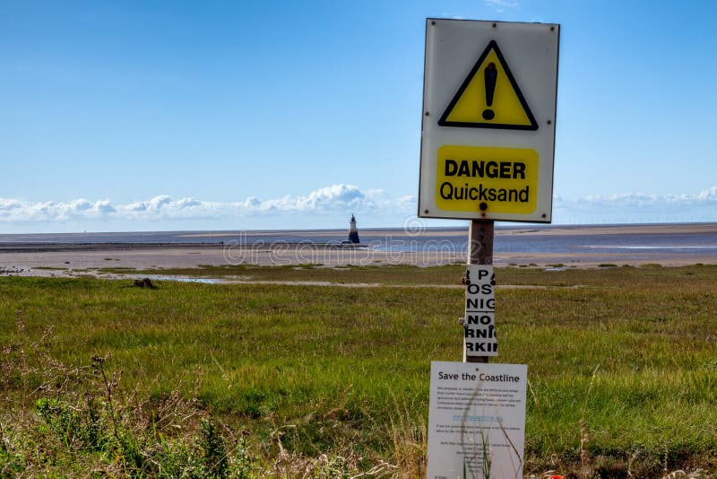 Danger Quicksand stock photo. Image of warning, language - 352856