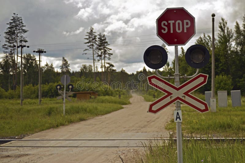 683 Rural Rail Road Crossing Sign Stock Photos - Free & Royalty-Free ...
