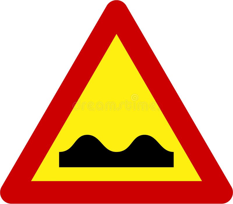 Road Humps Ahead Symbol Sign, Vector Illustration, Isolated on White ...