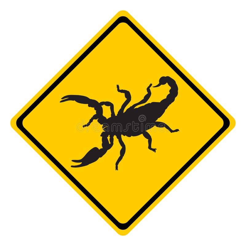 Warning Sign Scorpion stock vector. Illustration of poisonous - 353099555