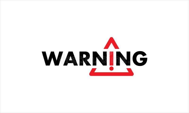 Warning Sign Symbol Template Icon Logo Design Illustration Stock Vector ...