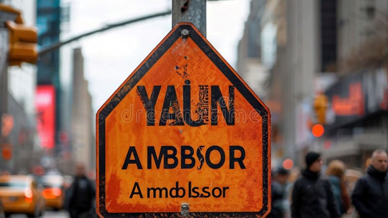 Warning Sign Textured with Bold Stock Photo - Image of road, poster ...